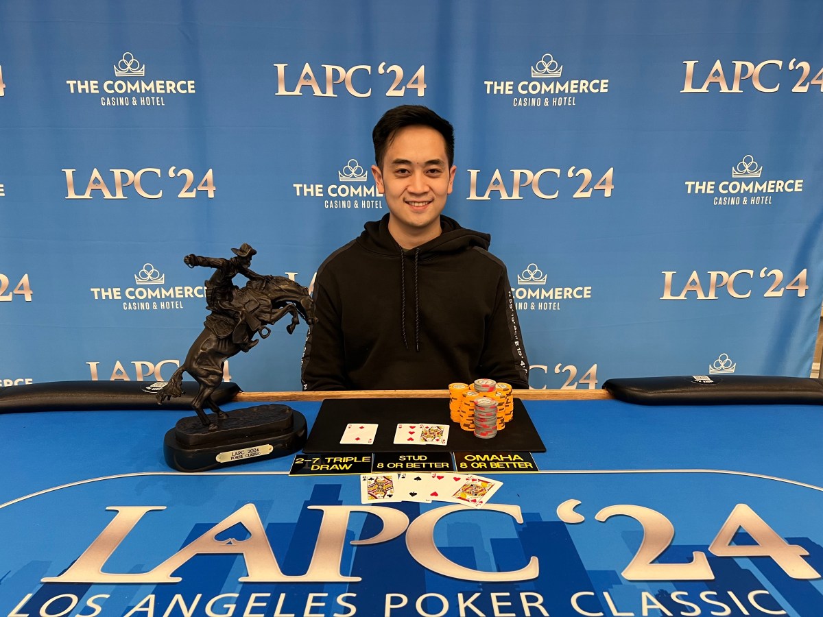 Congratulations to Anthony Hu, Winner of the $1,100 T.O.E Event ...