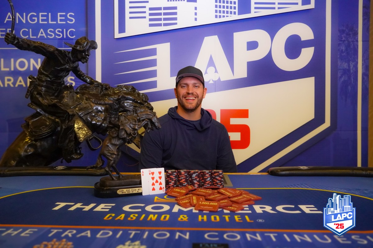 Nicholas Grippo claims 1st for his first time! – Commerce Casino Coverage